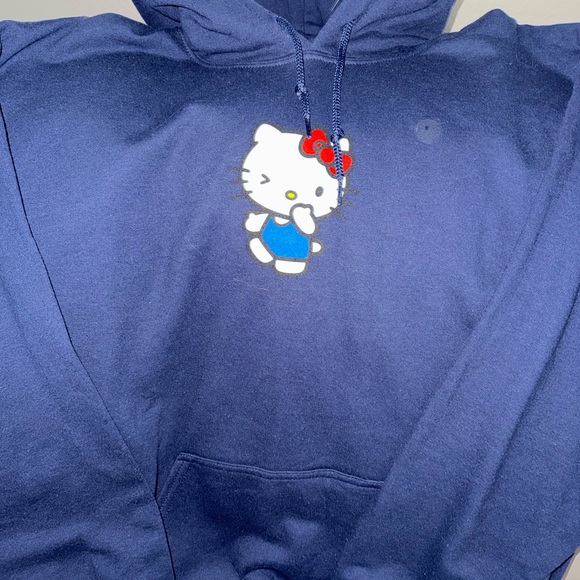 Sanrio | Tops | Sanrio Hello Kitty Navy Hoodie | Poshmark